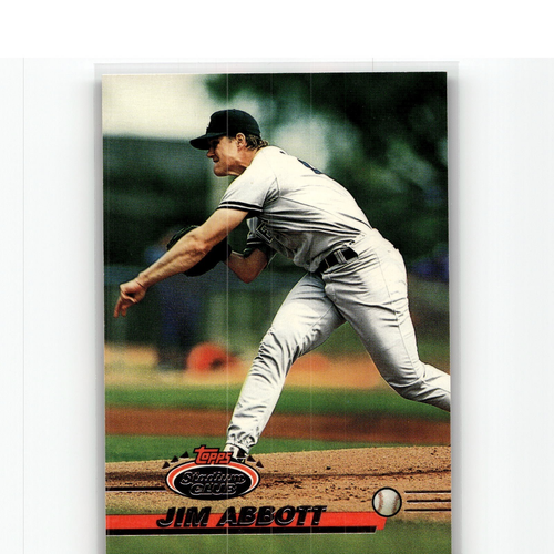 Jim Abbott #615 1993 Topps Stadium Club New York Yankees Baseball Card MLB | eBay