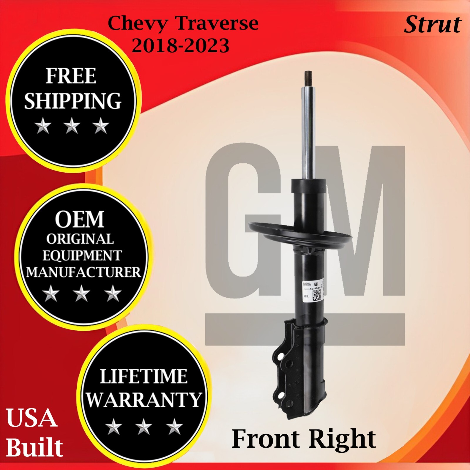 GM GENUINE OEM Front Right Strut For 2018-2023 Chevy Traverse Lifetime ...