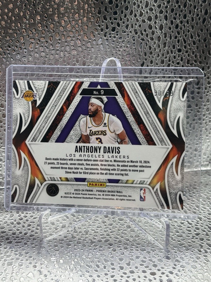 2023-24 Panini Phoenix Anthony Davis #9 Fire Forged Pink /99 Lakers | eBay