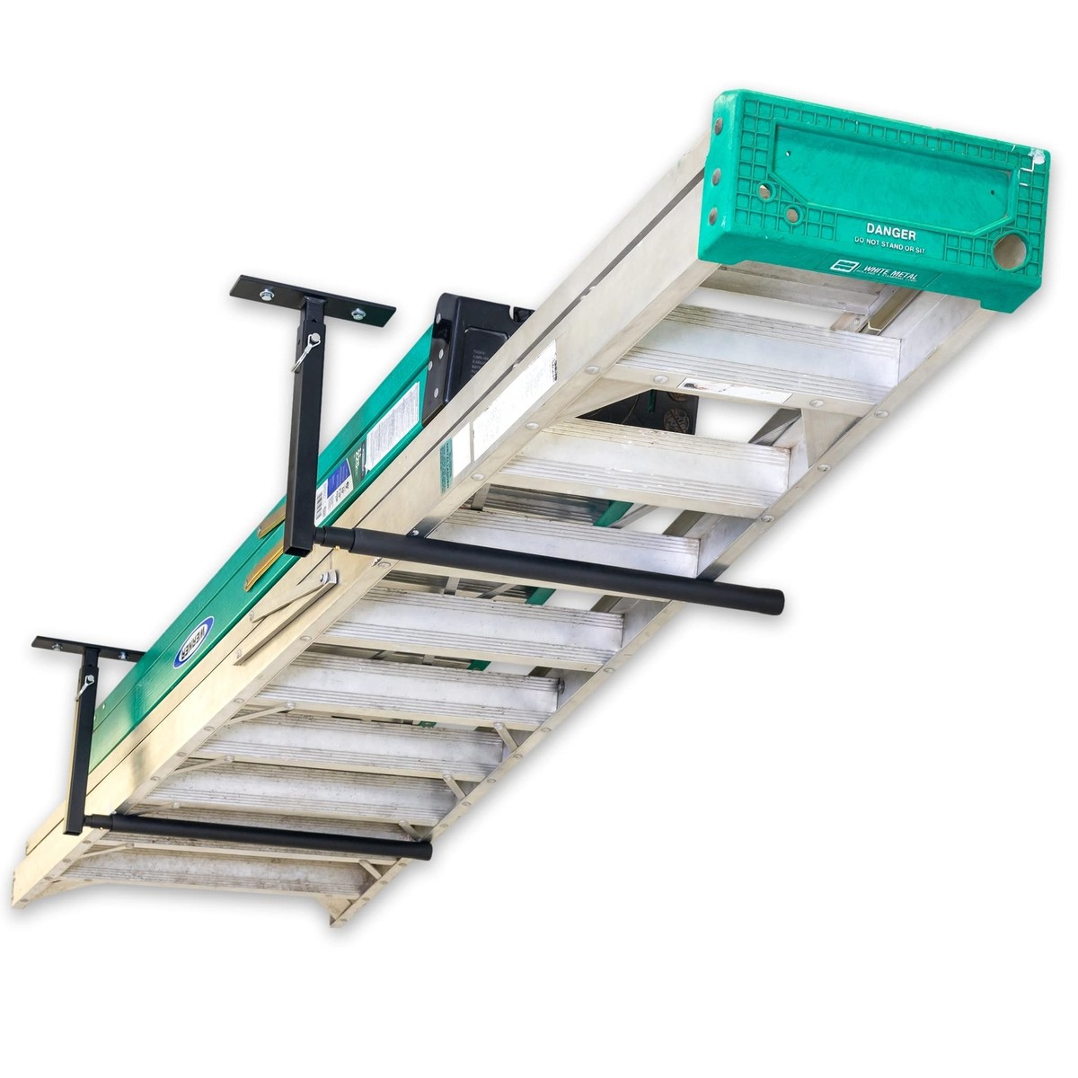 Garage Storage TRUSOON Adjustable Overhead Ladder Rack - 150lb Capacity ...