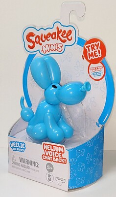 Squeakee Minis Heelie the Puppy Blue Helium Voice Electronic Pet | eBay