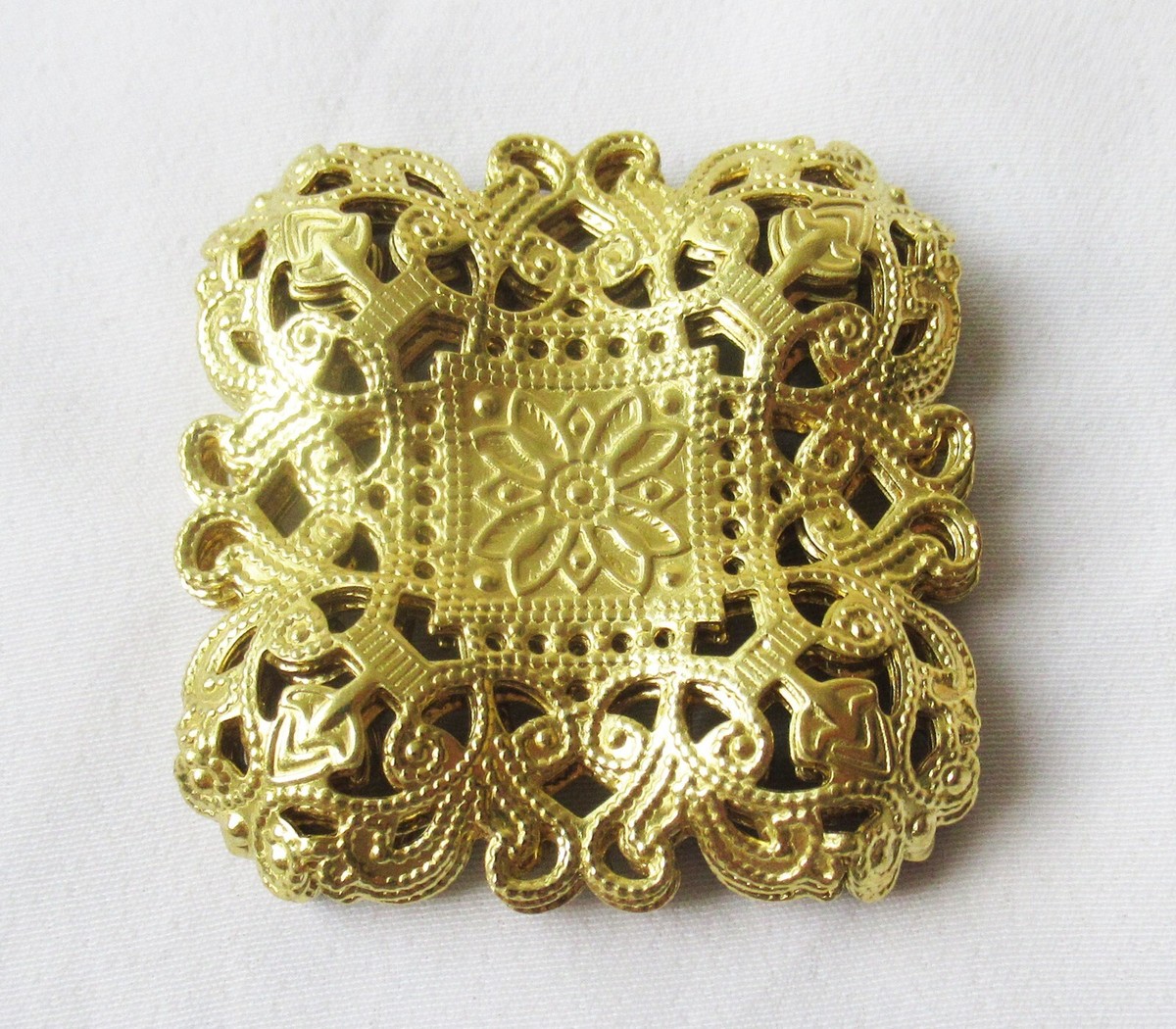 Decorative Brass Filigree Closeout 12pcs Raw Brass Filigree Drop