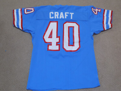Donnie Craft Game Worn Jersey Houston Oilers Louisville | eBay