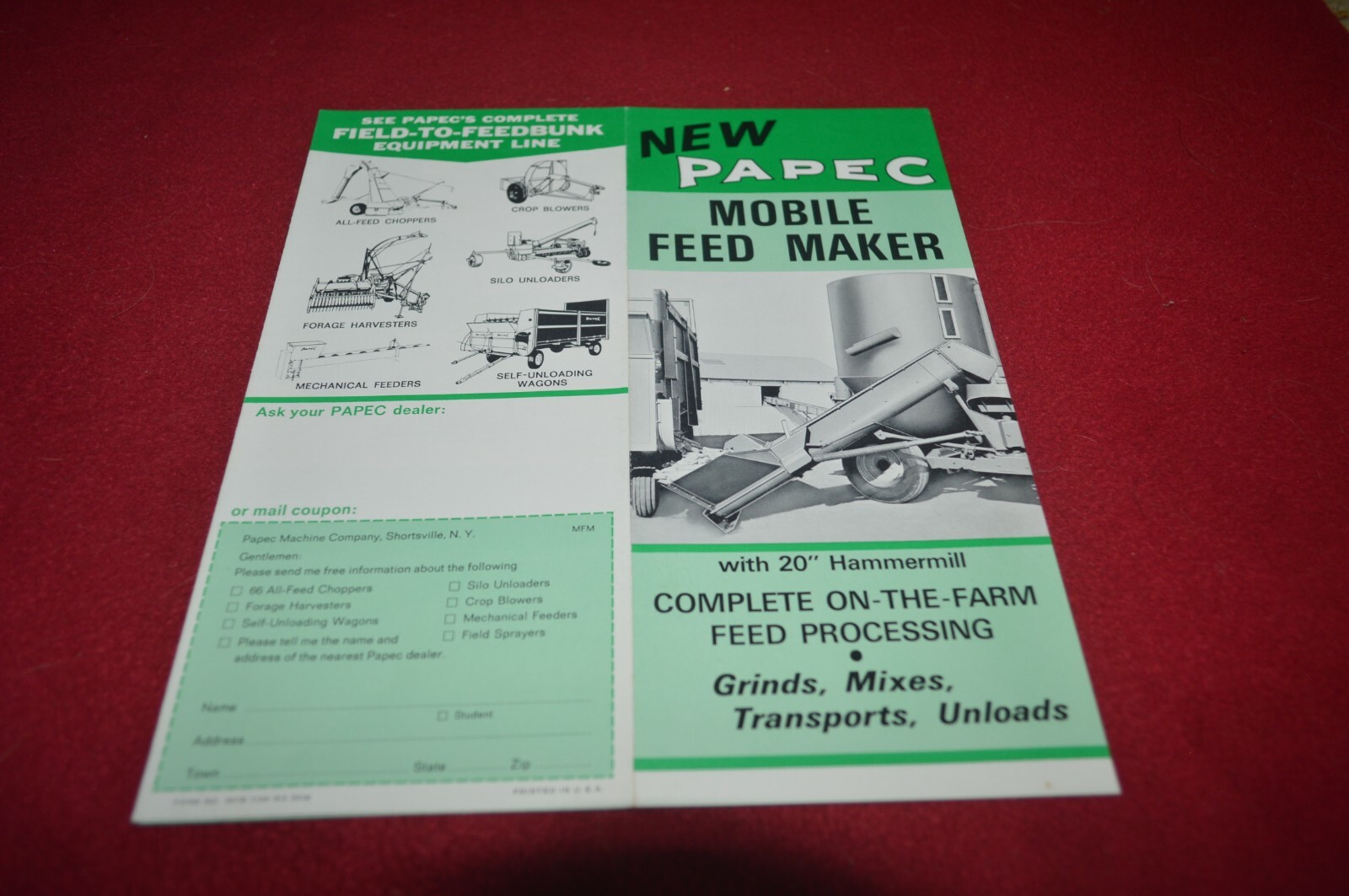 Papec Mobile Feed Grinder Dealer's Brochure AMIL15 | eBay