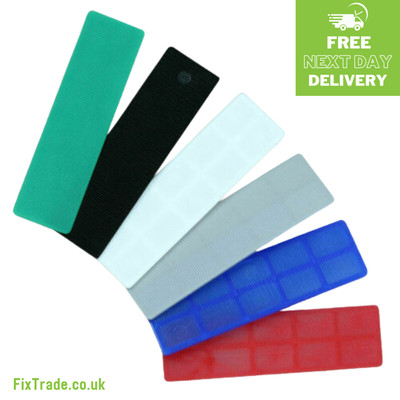 Window Glazing Glass Flat Plastic Packers 100mm x 28mm Several Sizes ...