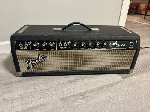 Vintage 1966 Fender Bandmaster Black Face AB763 Guitar Amplifier Head ...