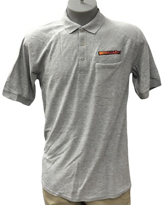 AutoZone Employee Polo Grey Workshirt Short Sleeve with Pocket New ...