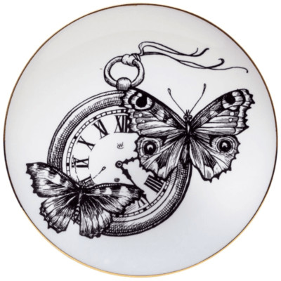NEW Rory Dobner Time Flies Butterfly Clock Plate Large 27cm | eBay ...