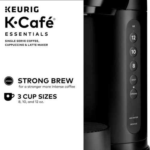 Keurig K-Café Essentials Single Serve K-Cup Pod Coffee Maker, Black | eBay
