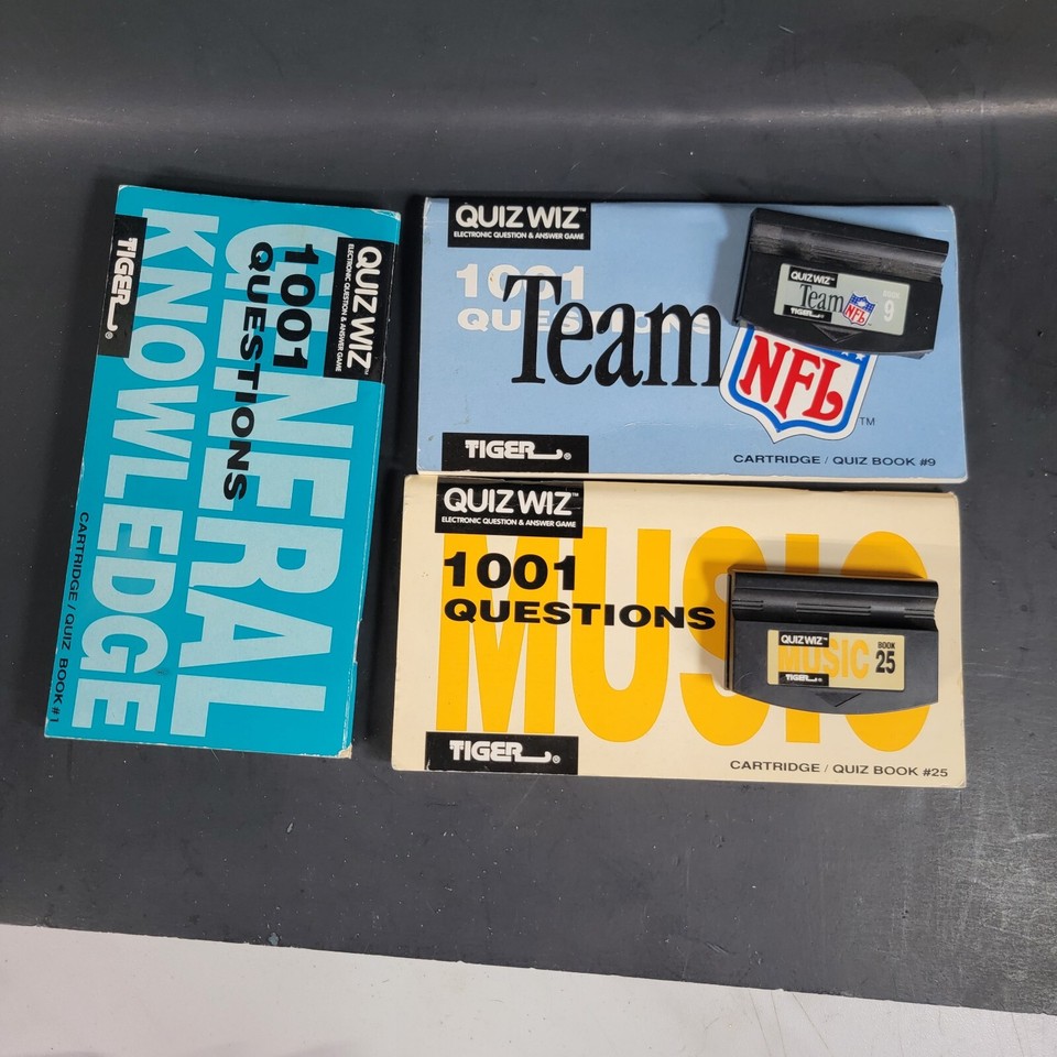 Tiger Quiz Wiz Games and books NFL Team 1001 Questions Music General ...