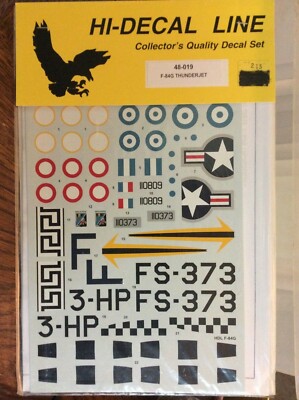 Hi-Decal Line 48-019 F-84G Thunderjet decals | eBay