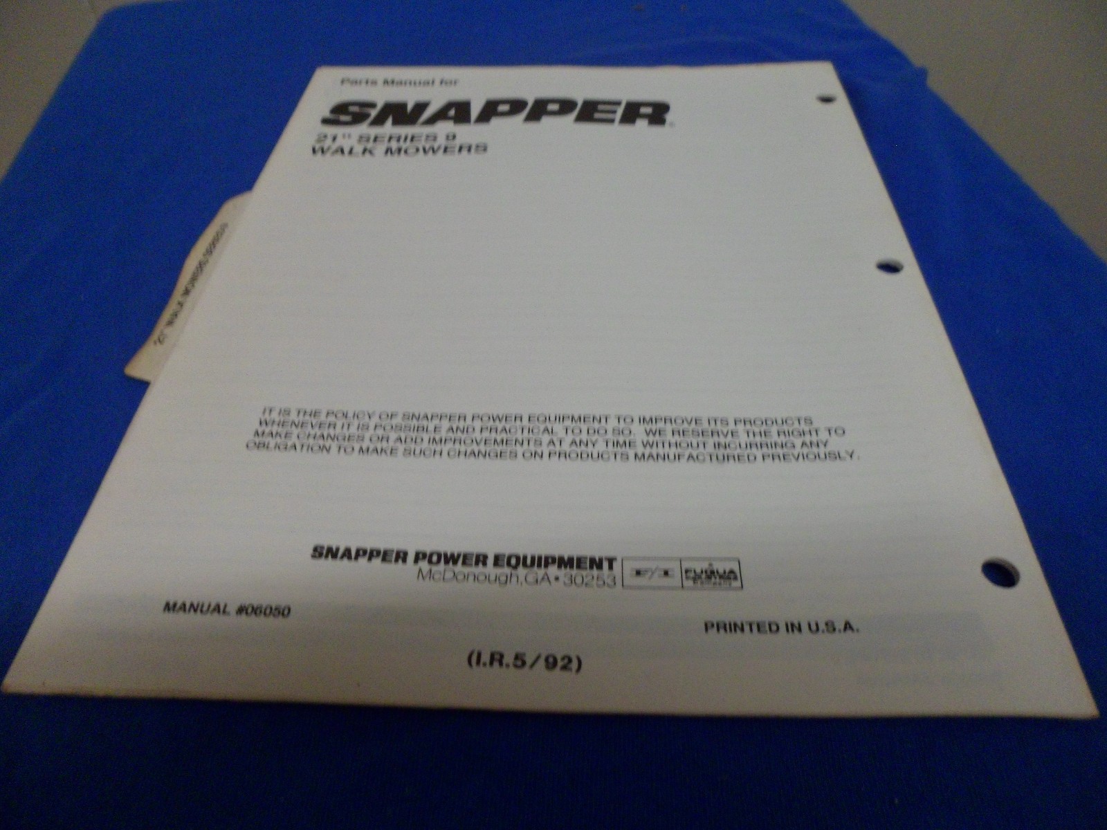 Snapper Parts