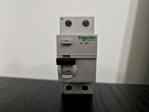 SCHNEIDER 40a RCD 2 POLE 2 MOD 30ma ACTI 9 AC TYPE A9R41240 (S709) | eBay