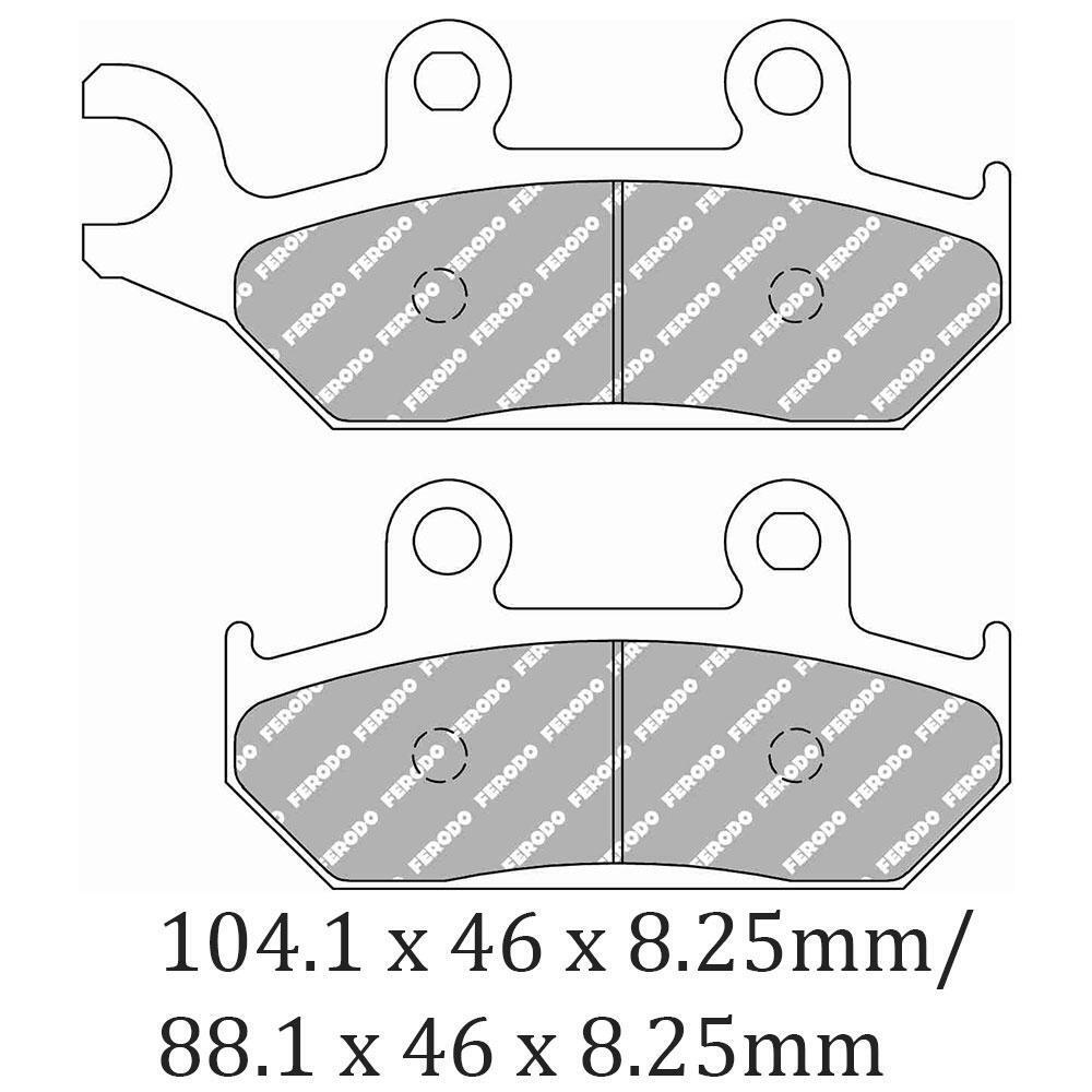 Ferodo Sintergrip HH Front Brake Pads for 2014 Yamaha Viking 700 4WD ...