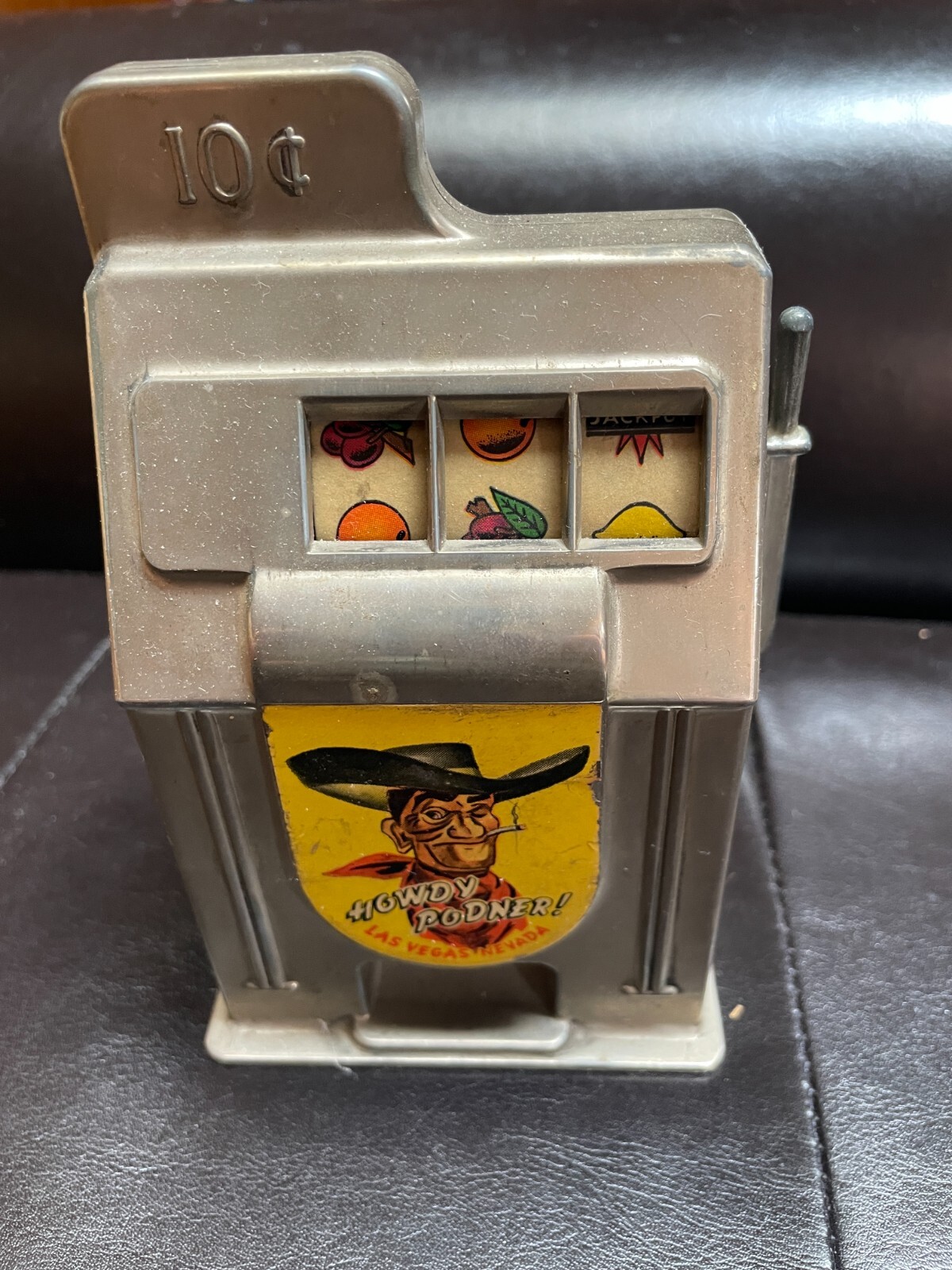 Vintage Rexco Slot Machine 10c Coin Metal Bank | eBay