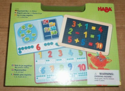 HABA 158 MAGNETIC GAME BOX 1, 2 NUMBERS & YOU AGES 3+ LEARNING GAMES ...