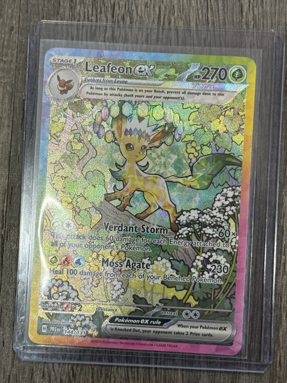 Leafeon ex 2025 Scarlet & Violet: Prismatic Evolutions #144/131 Special ...