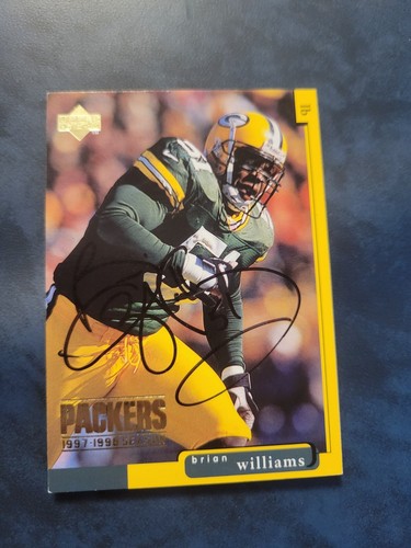 1998 UD ShopKo Packers GB22 Brian Williams Signed Autographed Autograph ...