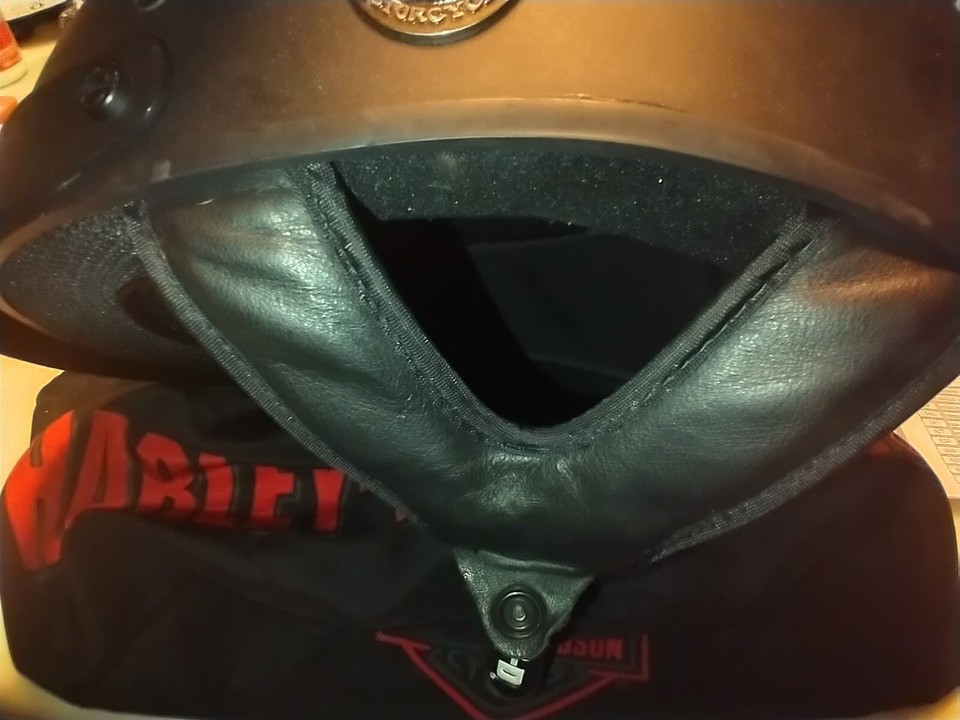 Harley Davidson Half Helmet Steel Skull Matte Black with Bag Medium 57 ...