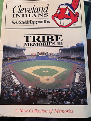 Rare - 1992-93 Cleveland Indians Schedule & Engagement Book - Tribe ...