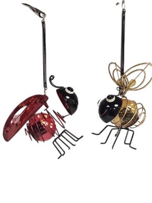 Rowan Solar Metal Bee Whimsical Garden Decor Add Eco Friendly Charm to ...