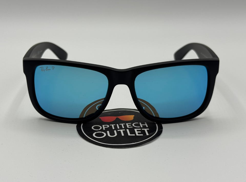 Unisex 55-16 145mm Ray-Ban Justin RB4165 Men's Sunglasses Blue Polarized Lenses | eBay