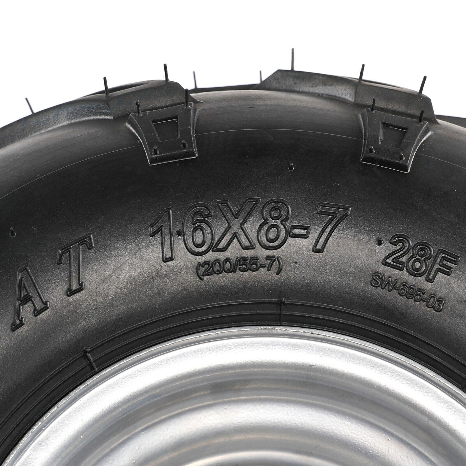 16x8-7 16x8x7 Wheel ATV Quad Go Kart Street Mini Bike Tire 16-8-7 3 ...