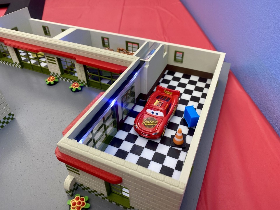 Disney Cars Custom Precision Racing Museum Playset | eBay
