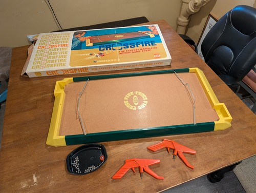 Vintage 1971 Ideal Crossfire Ideal Game Complete & Works | eBay
