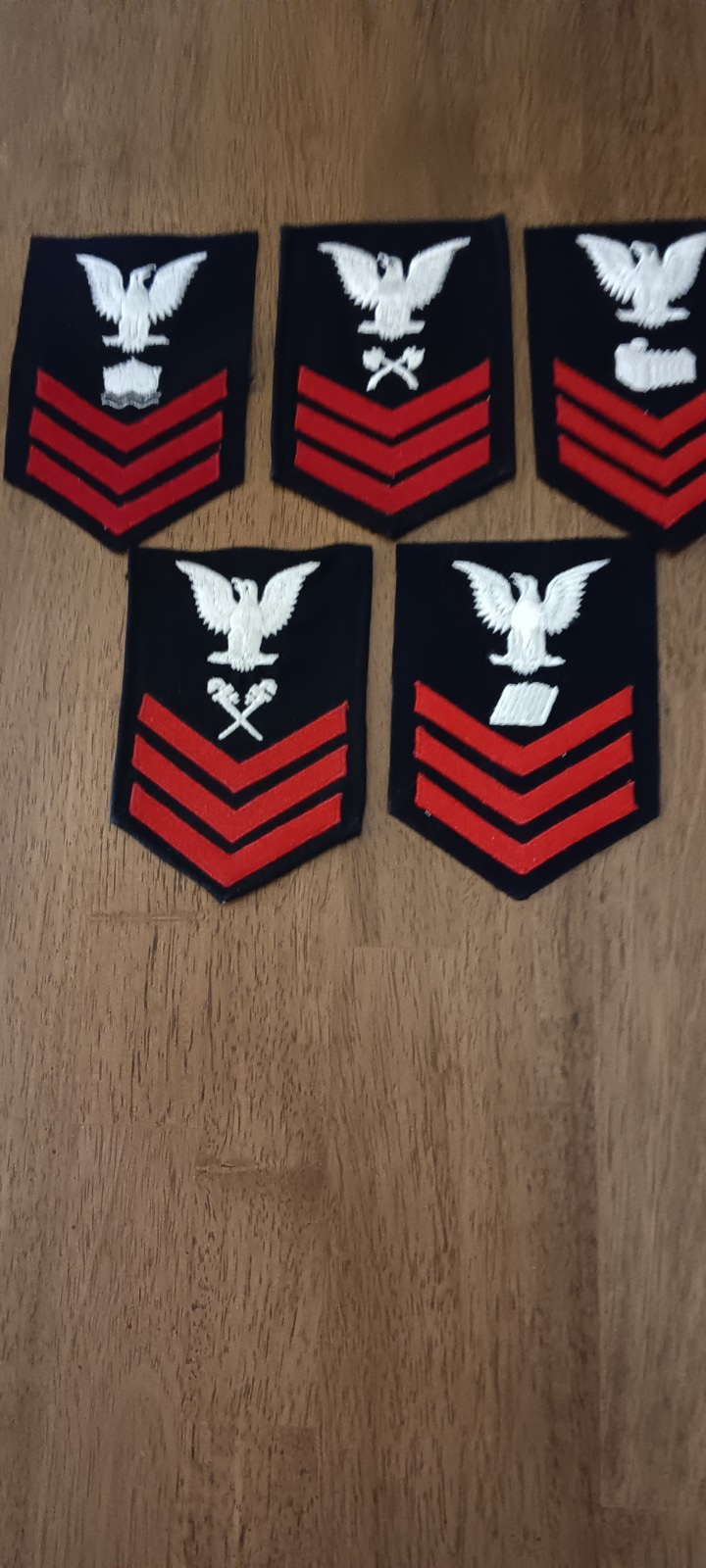 USN PO 1ST CLASS BLUE RATE BADGES | eBay