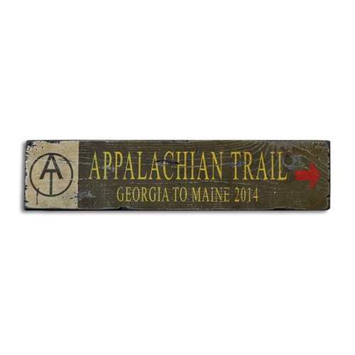 Custom Appalachian Trail Arrow Sign - Rustic Hand Made Vintage Wooden ...