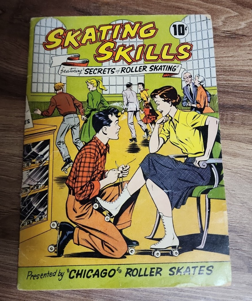 Skating Skills 1957 Rare Roller Skating comic book-Custom Comics | eBay