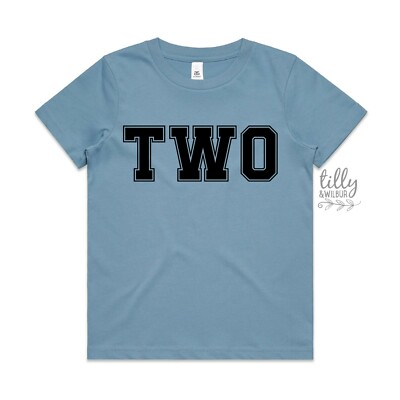 Two Birthday T-Shirt, Second Birthday Gift, 2nd Birthday Gift, Two T ...