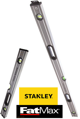 STANLEY FatMax TWIN SET 120cm 4ft & 60cm 2ft Spirit Beam/Box Builder ...