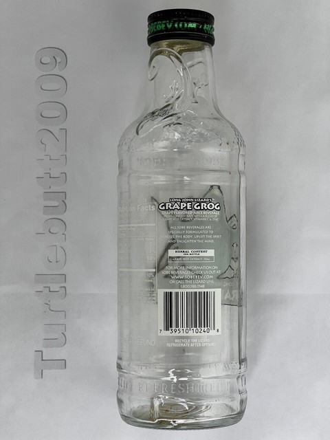 Vintage Bottle SOBE GRAPE GROG | 20 oz empty bottle | SoBe Collectibles ...