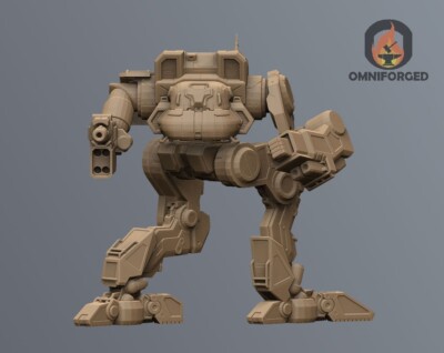 Uller Mini Kit Fox Prime MWO Mech Miniature Compatible with Battletech ...