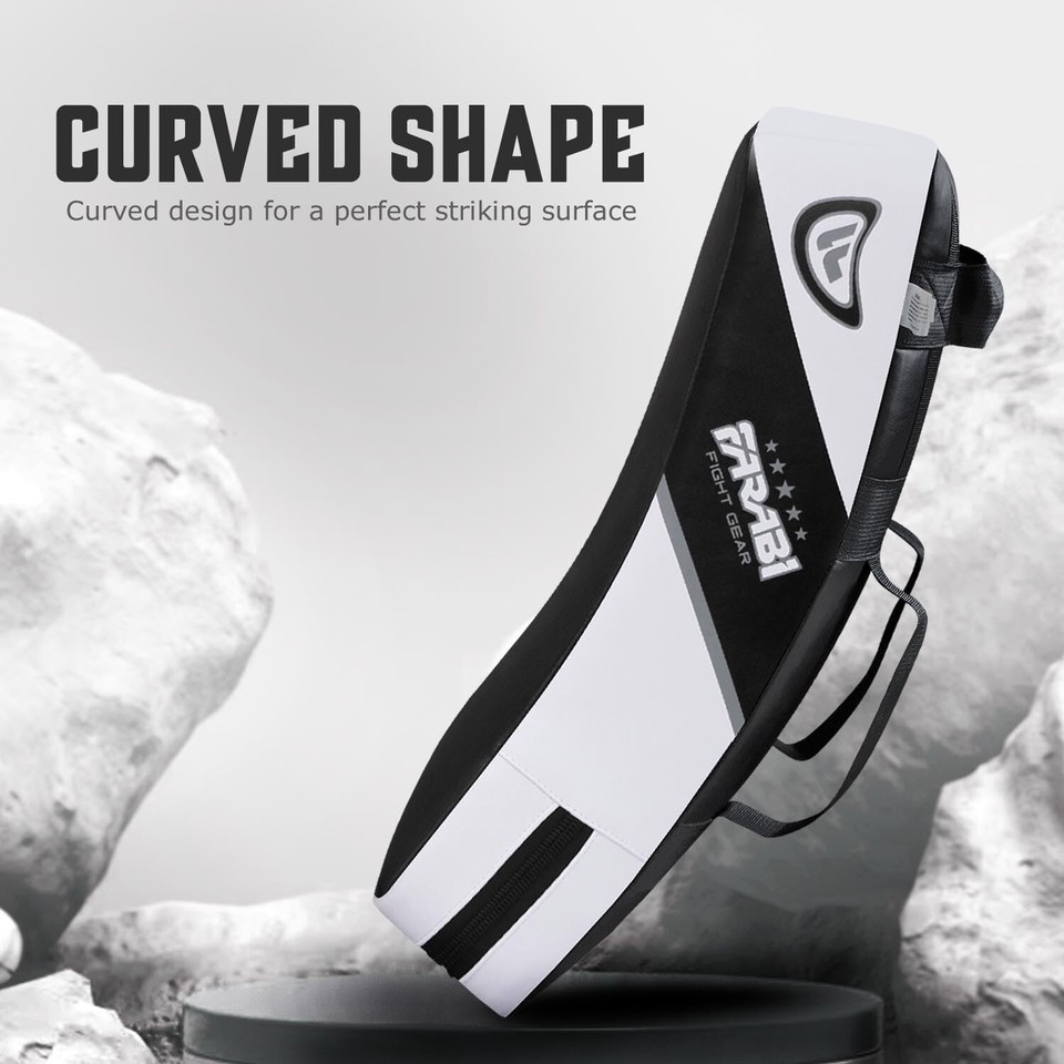 Ambidextrous Rectangular MMA Kick Pad - Lightweight Faux Leather ...