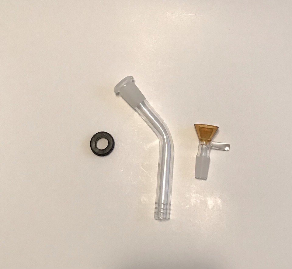 DIY Bong Kit 5”Inch 14mm 45 Degree Curved Downstem Glass Bowl Drill Bit ...