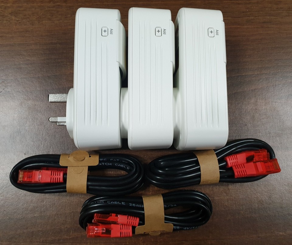 3 x BT Mini Connectors v2 VERSION 2 1000Mb GIGABIT Powerline Adapters ...