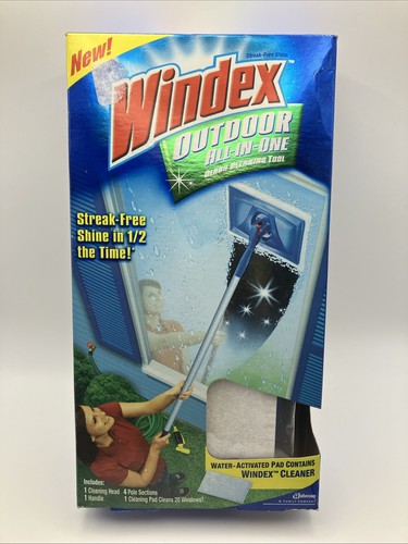 NEW SEALED Windex Outdoor All In One Glass and Window Cleaner Tool ...