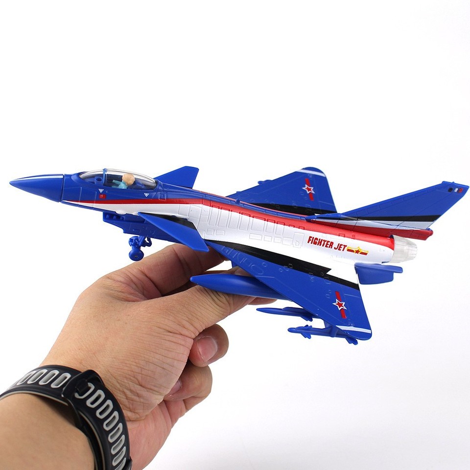 1/100 J-10 Pull Back Aviation Aircraft Plane Military Fighter Model ...