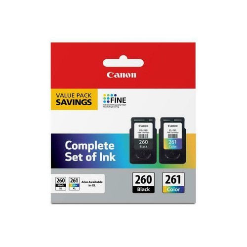 Canon PG-260 / CL-261 (3725C006) Multicolor Ink Cartridge 660685208414 ...
