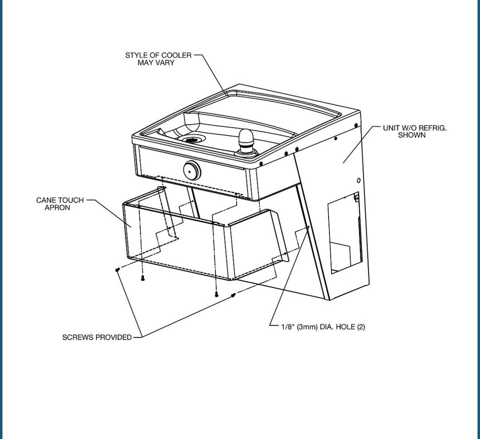 Elkay 98324C Cane Apron For Drinking Fountains/Coolers | eBay