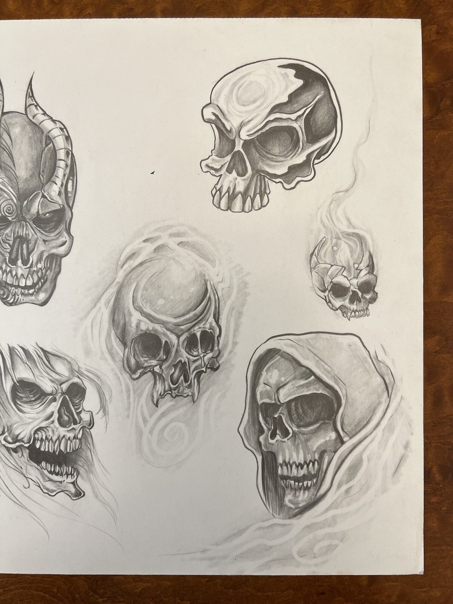 Demon Skull Drawings In Pencil