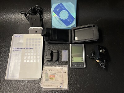 Sony CLIE PEG-S300/E Handheld Palm Powered 8MB Memory Charger Dock Case ...