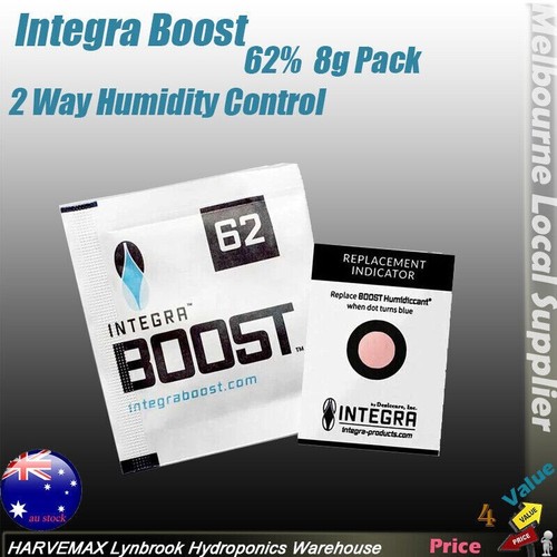 Integra Boost Humidity Control 62% RH Humidipak 8g For Hydroponics Herb ...