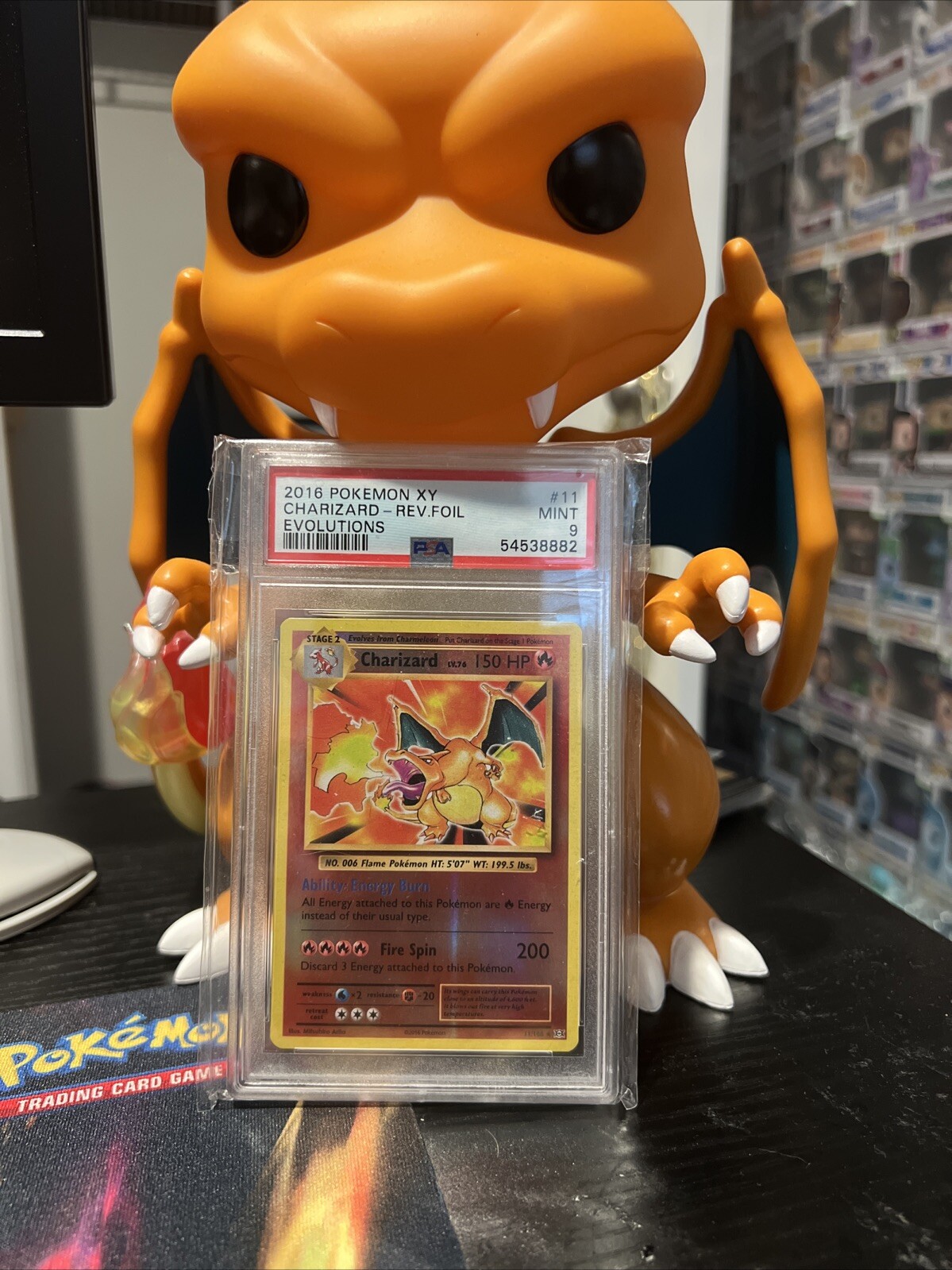 2016 Pokemon Charizard Psa 9 Evolutions XY Reverse Holo 11/108 Base ...