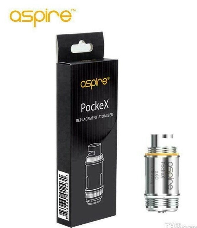 Aspire PockeX Replacement Coil Atomizer 0.6 Ohm for sale online | eBay