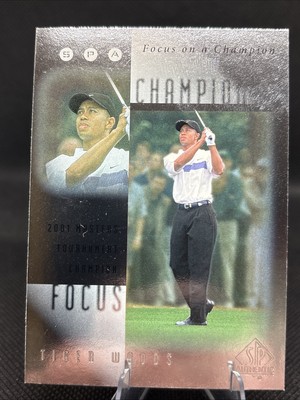 2001 SP Authentic - Focus on a Champion Tiger Woods #FC4 (RC) | eBay