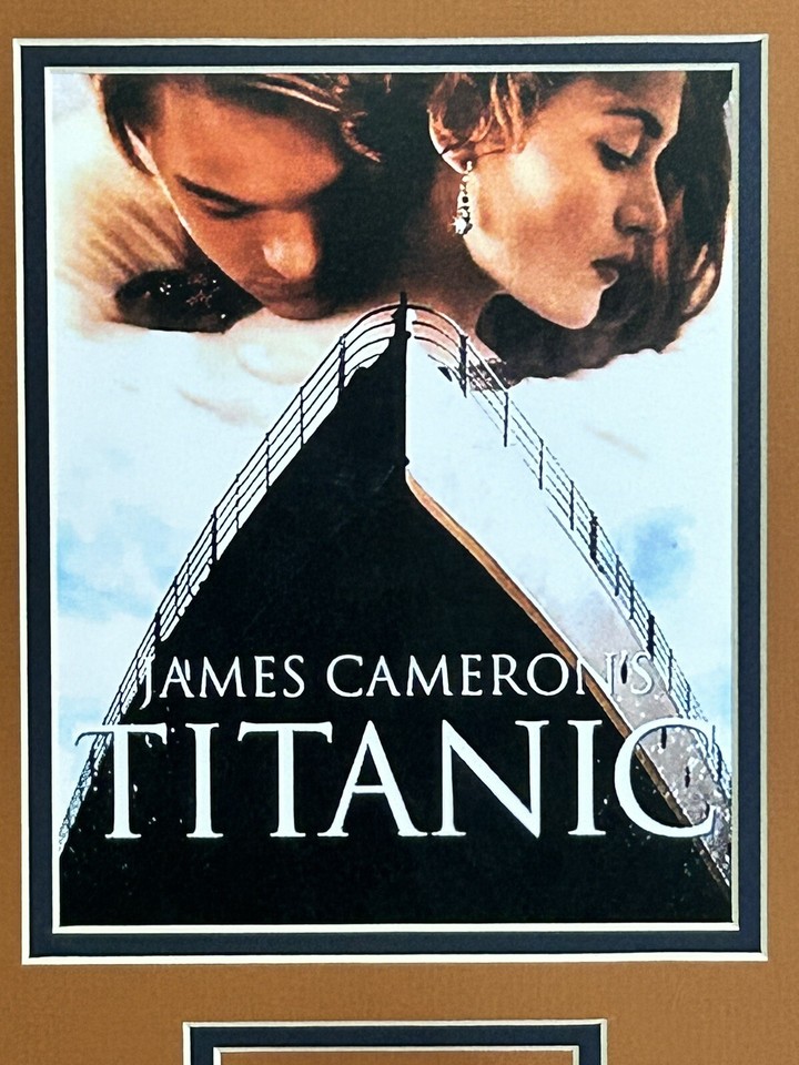Authentic 1997 Titanic Movie Ship Prop In Matte Frame COA James Cameron ...